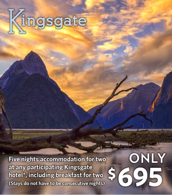 Colours of NZ Plus - 5 Nights At any Kingsgate Hotel